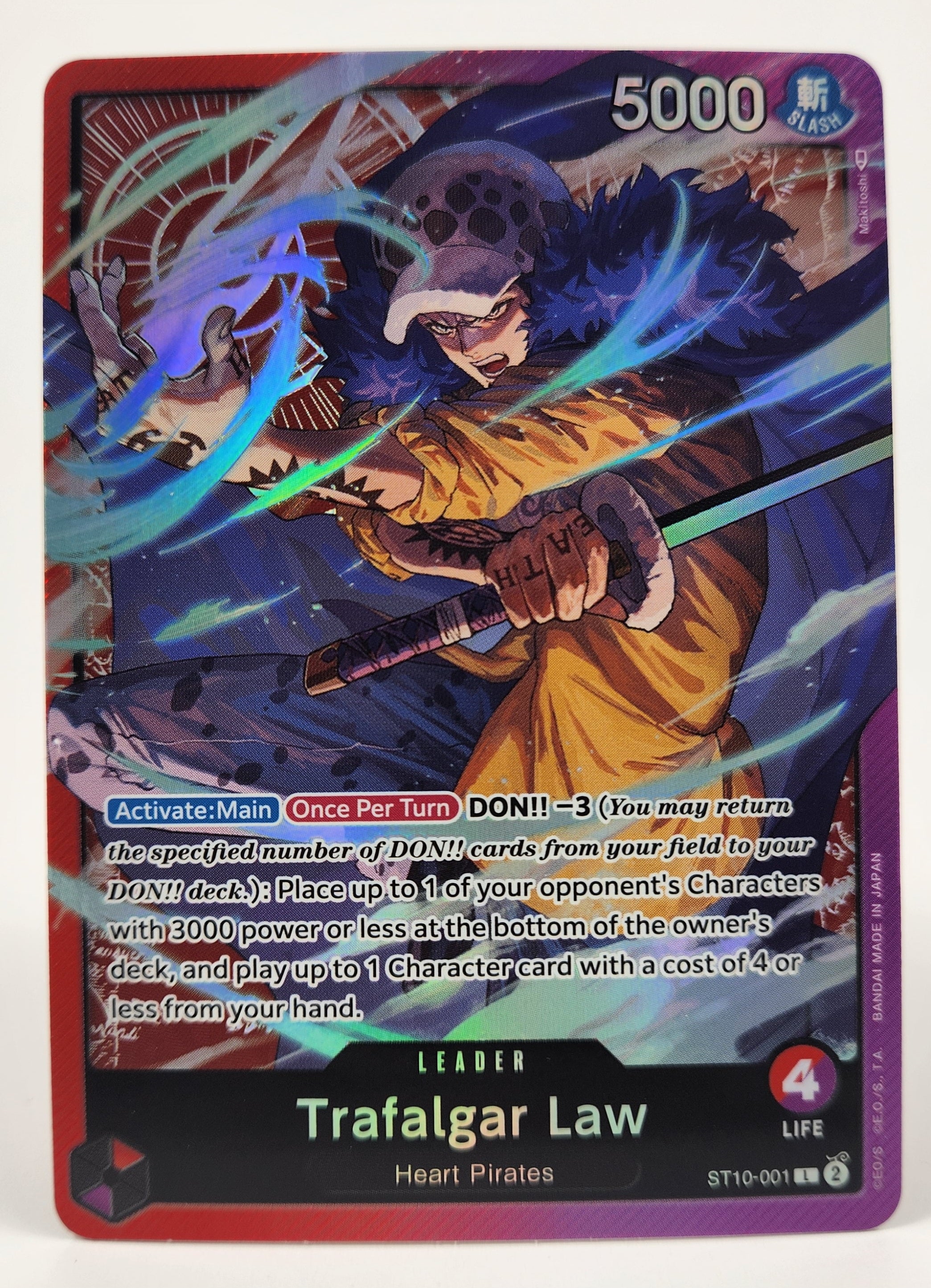 Trafalgar Law Leader – ST10-001 Super Rare – One Piece TCG – Pop ...
