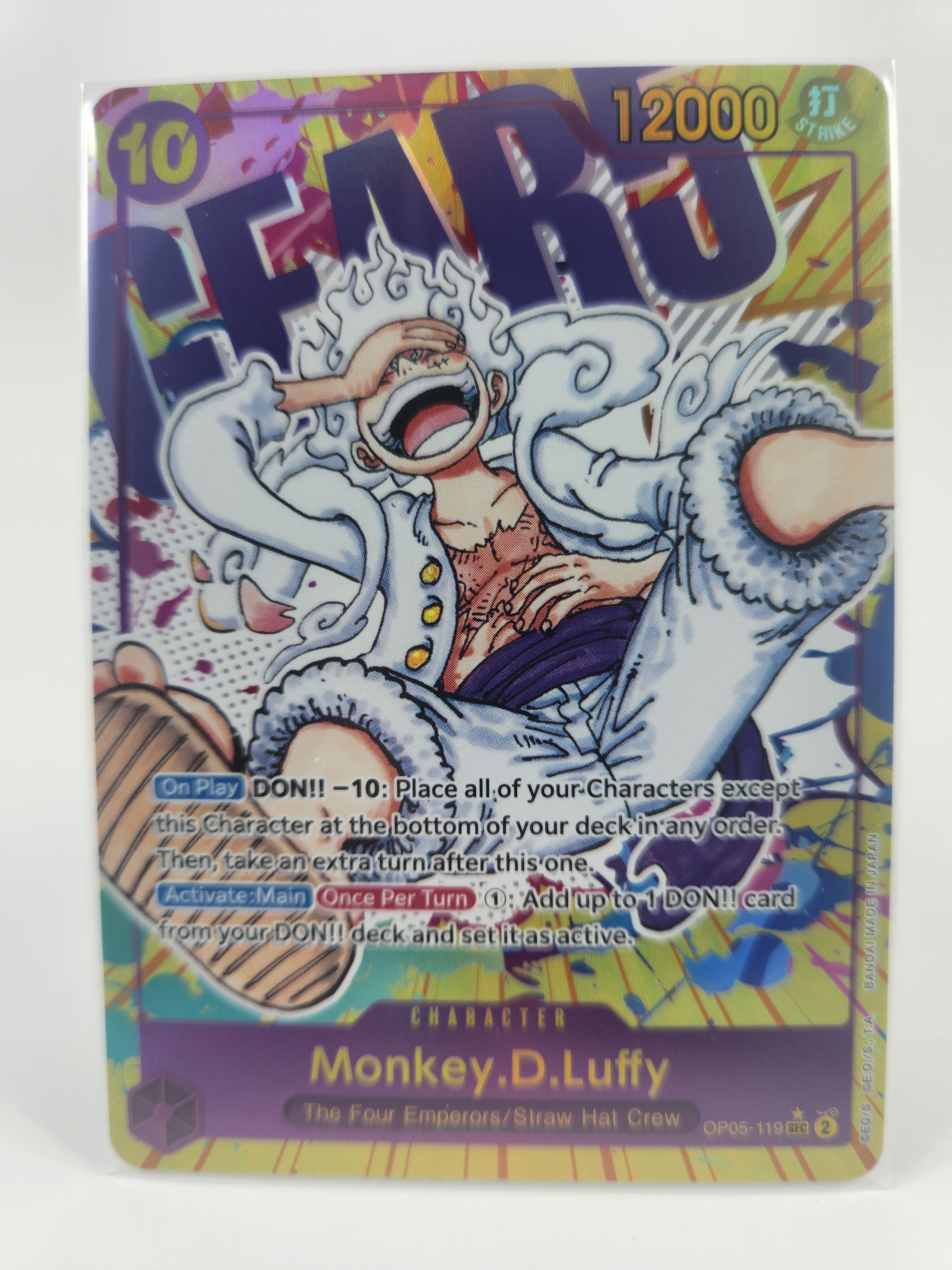Monkey D. Luffy Alternate Art Gear 5 OP05-119 One Piece TCG – Pop ...